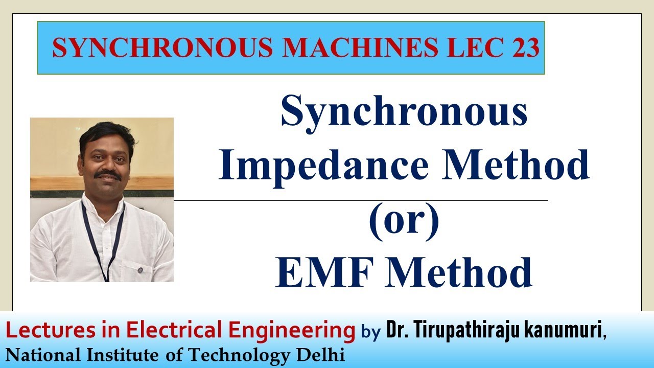 SM23 Synchronous Impedance Method or EMF Method - YouTube