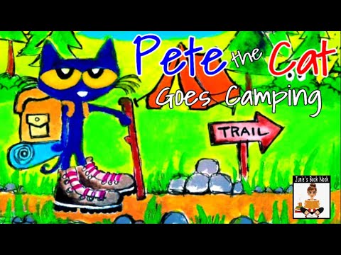 PETE THE CAT GOES CAMPING! - Kids book read aloud with a mysterious ...
