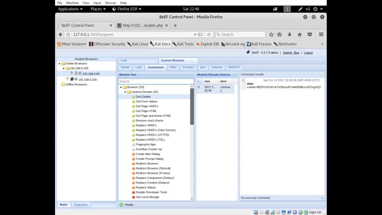 Kali Linux Tools (BeEF XSS Framework) - YouTube