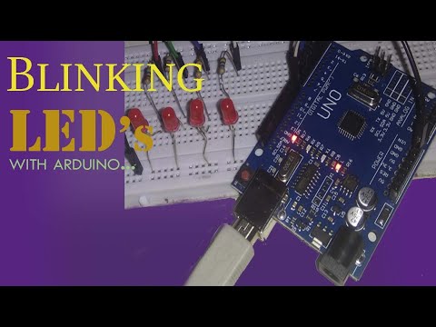 How to blink multiple LED's with ARDUINO| led's ko kaise blink karwaye |full code explained in ...