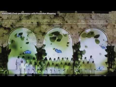AMAZING Choir performance with Projection Mapping - YouTube