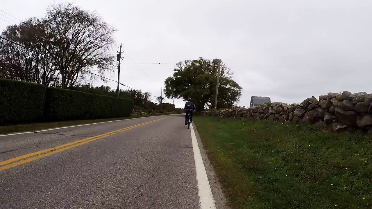 Block Island Biking 10-14-19 Corn Neck Rd. - YouTube