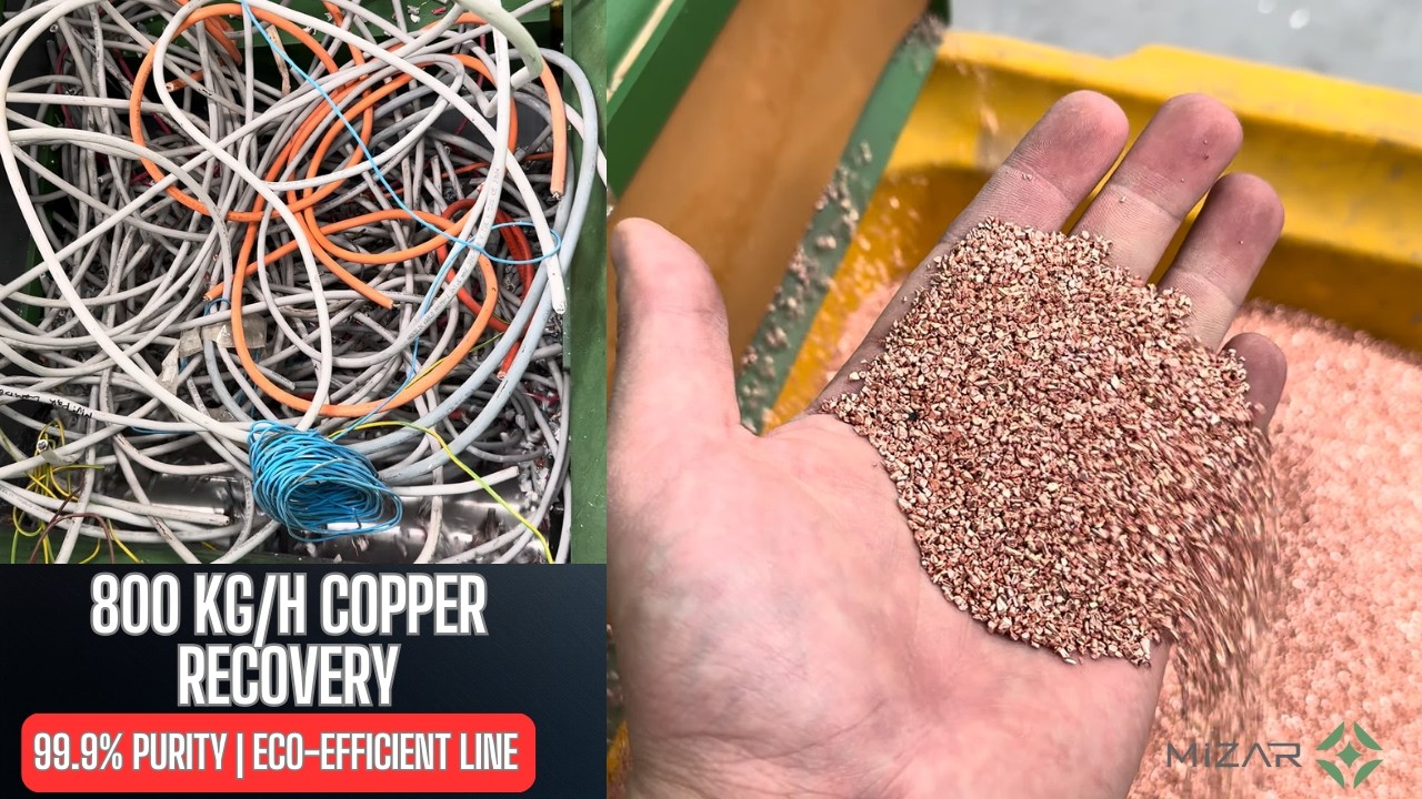 How to Recover 99.9% Pure Copper? | ERP M1 Recycling Plant (800 kg/h ...