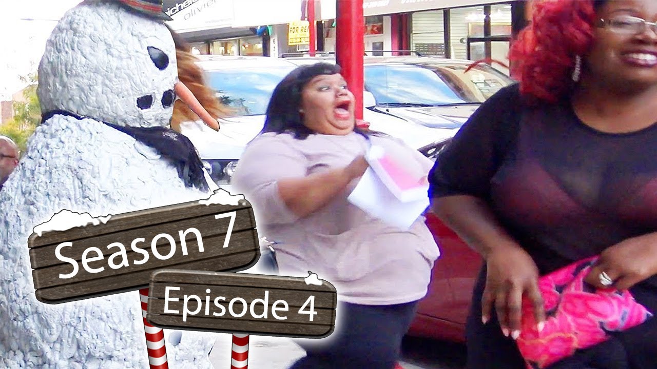 Scary Snowman Prank - Snowman Unleashed Fear In Philadelphia ...