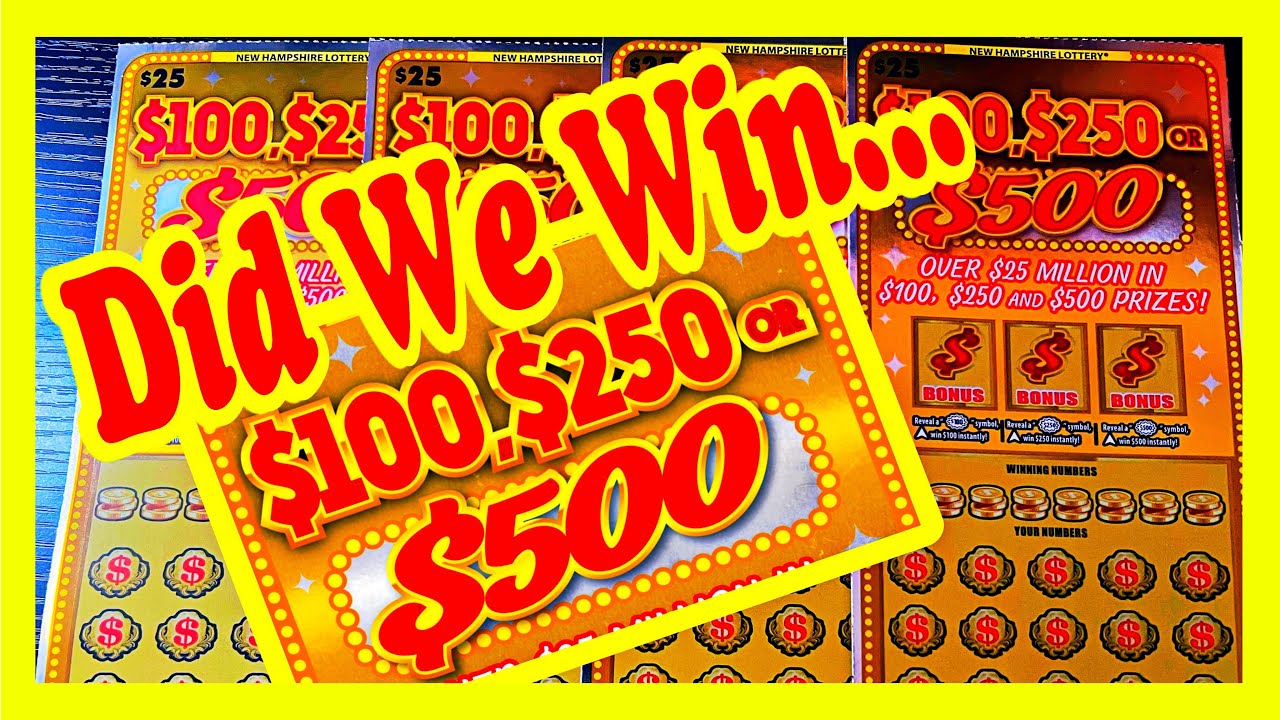 We Bought 4 NH Lottery $25 Scratch Tickets… Did We Win $100, $250 or ...
