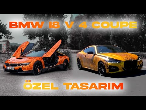BMW i8 VE 4 SERİSİ İÇİN ÖZEL TASARIM KAPLAMA UYGULAMASI YAPTIK!