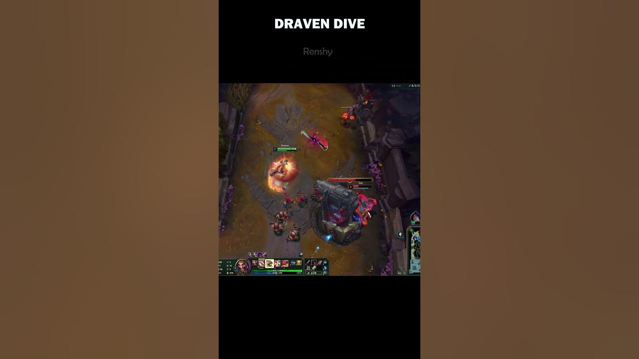 Draven dive #leagueoflegends - YouTube