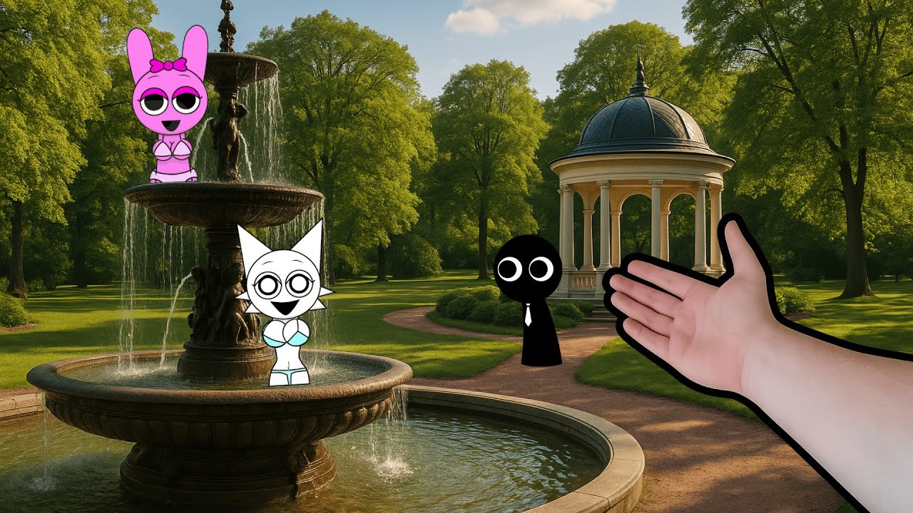 Wenda is DROWNING in a fountain (Sprunki IRL Animation) - YouTube