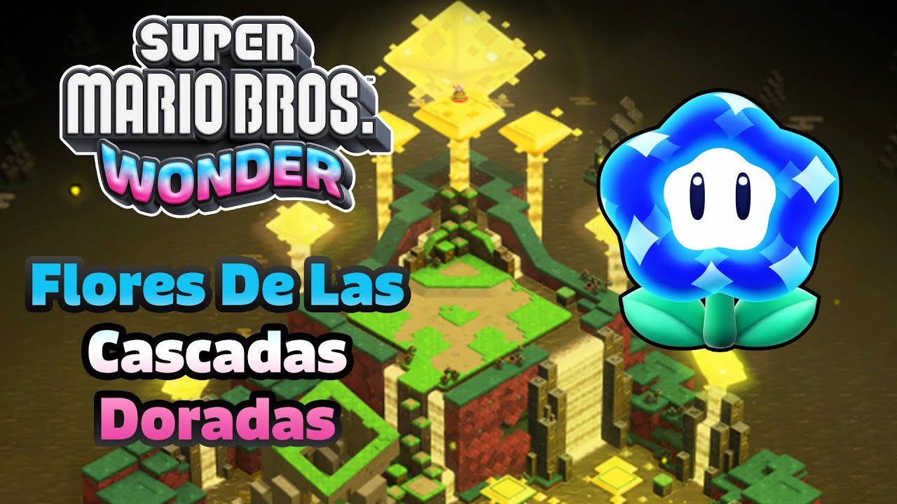 Super Mario Bros. Wonder - Todas Las Flores Maravilla De Las Cascadas ...