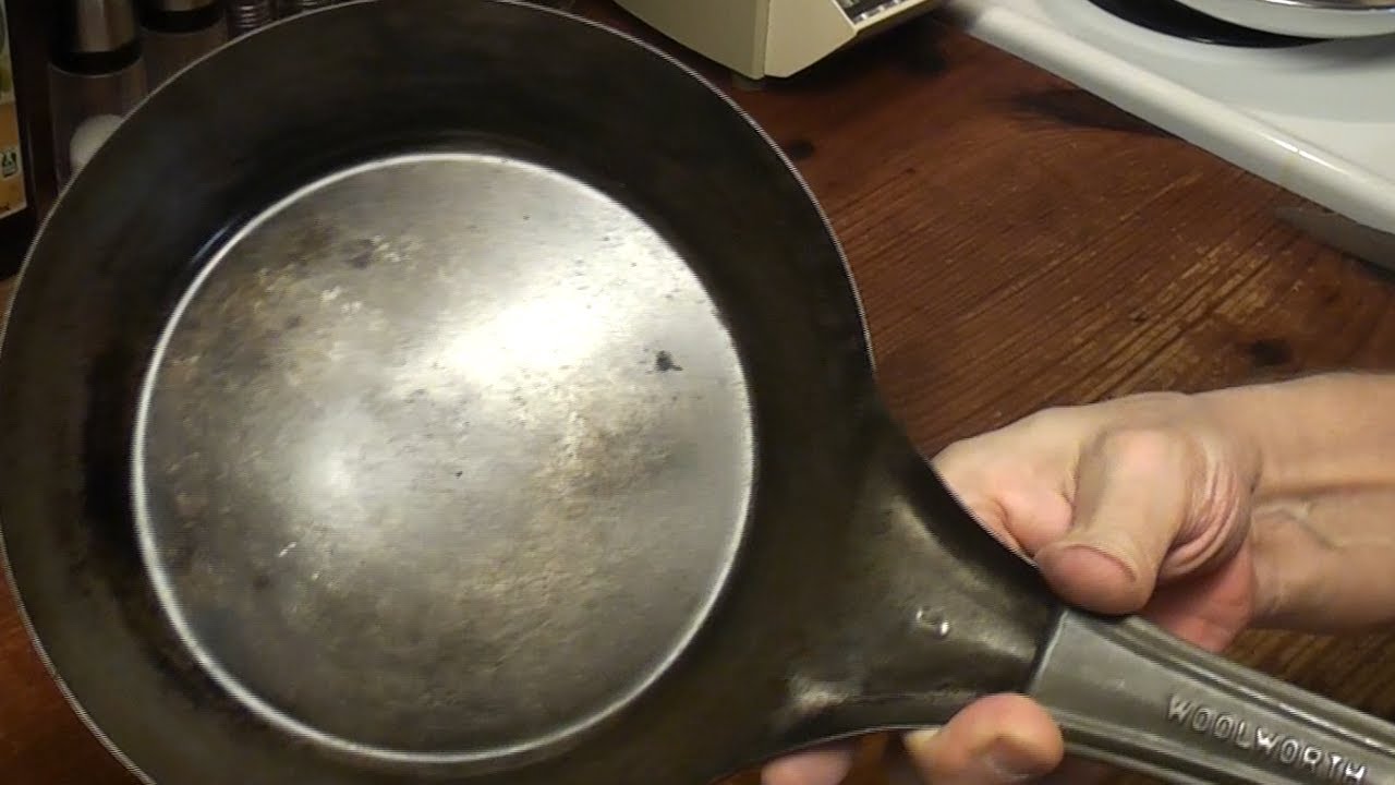 Cold Handle Cowboy Fry Pan - Restoration and First Use - YouTube