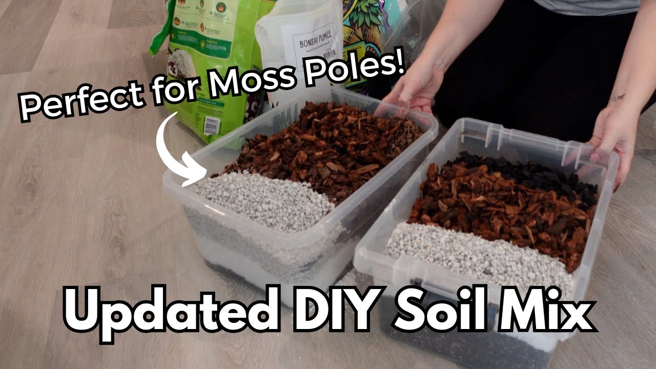 My Updated DIY Soil Mix Recipe plus a special mix for Moss Poles! - YouTube