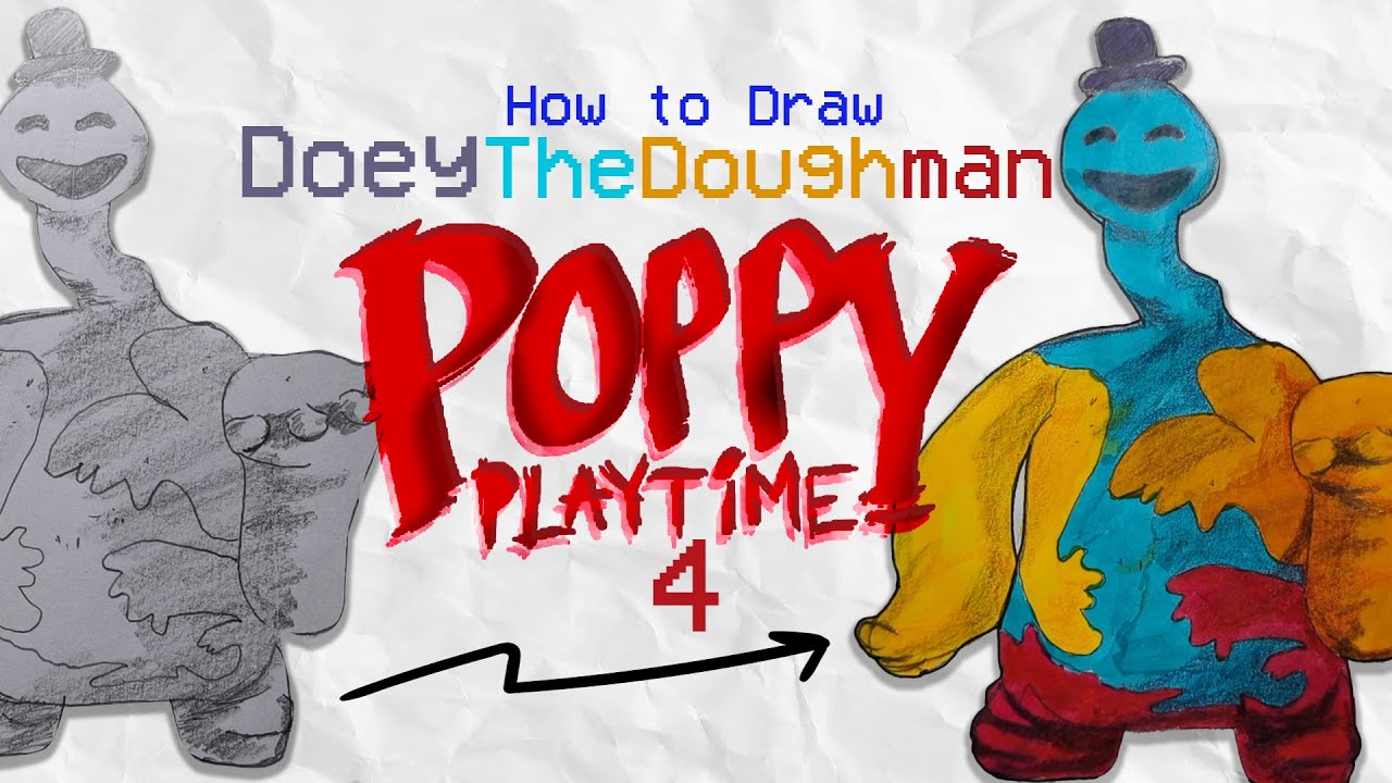 How to Draw Doey the Doughman from Poppy Playtime 4 🧊🪚 - YouTube