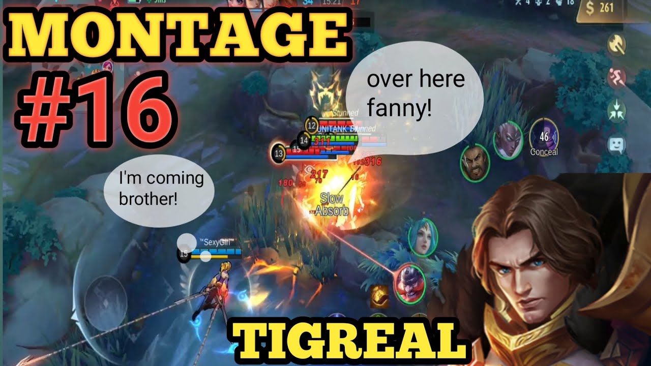 Tigreal tank montage | tigreal montage 16 | mlbb tank best set ...