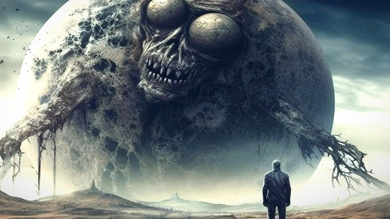 The moon falls to Earth, but it turns out to be a huge alien spaceship ...