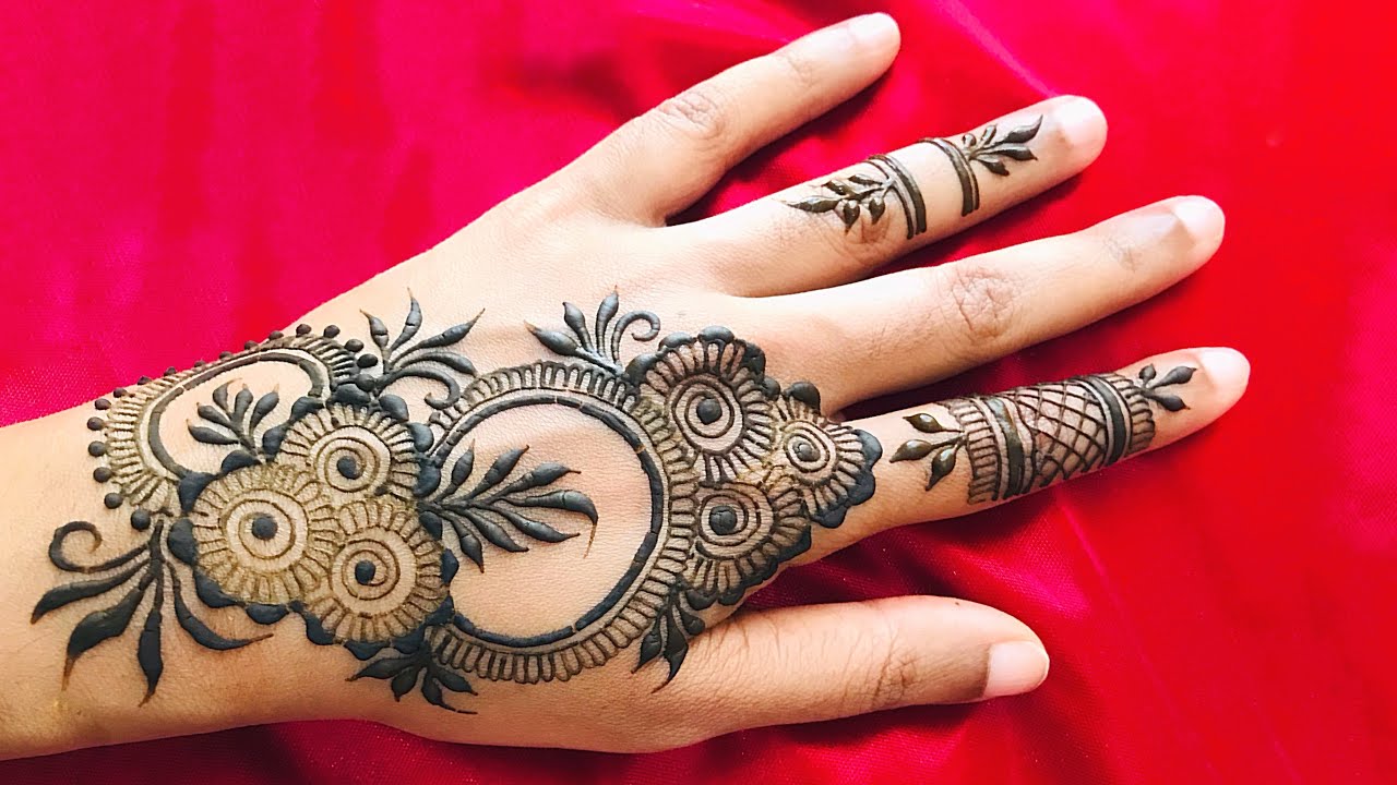 😱😱Try this Simple Henna Design | Henna Tutorial | Back Hand Henna ...
