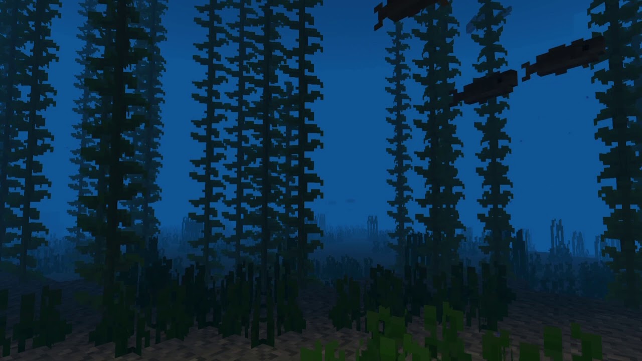 🐳 🐟 Minecraft Relaxing Underwater Ambience w/vanilla music (10 Hours) 🐟 ...