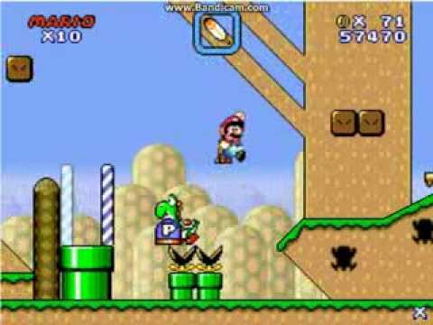 Super Mario World Resurrected World 1 Key Hole Exit (World 1-1) - YouTube
