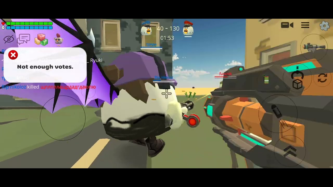 @Ryuki_Playz Chicken Gun KICK THE PLAYER!!! - YouTube