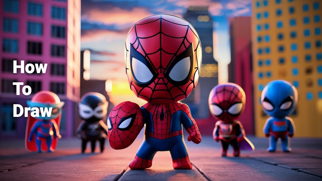 How to Draw Chibi Spider-Man! - YouTube