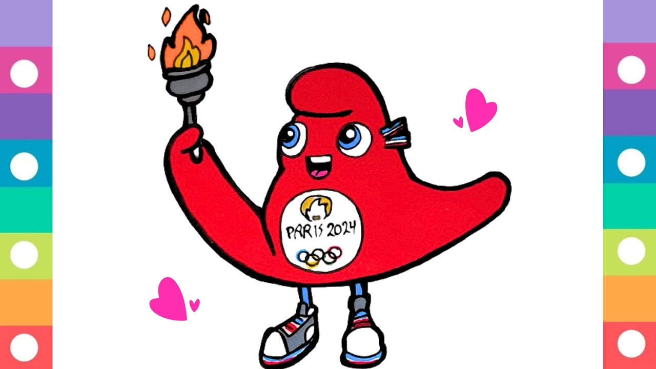 Draw the paris olympic Mascot the phryges / How to draw the phryges ...