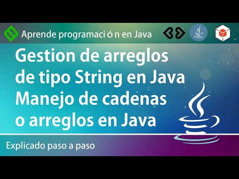 Arreglos de tipo String en Java - Manejo de cadenas de arreglos en Java - YouTube