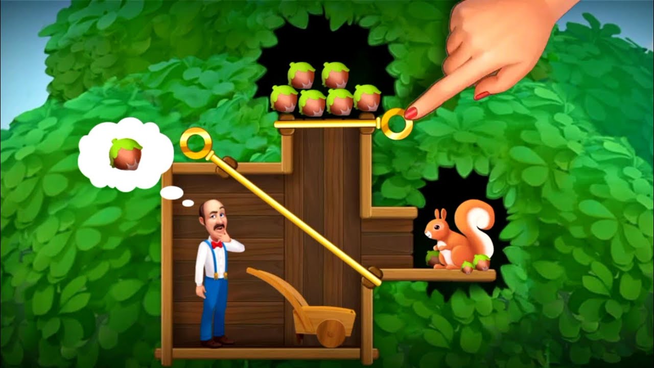 Gardenscapes Mini Game Austin's Squirrel Tree | Today's Special - YouTube