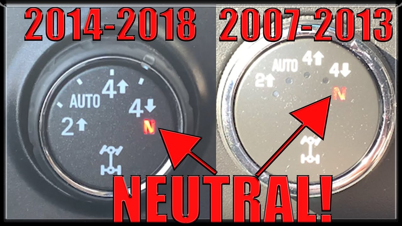 How to Put your Transfer Case in Neutral on a 2007-2018 GM Truck or SUV ...