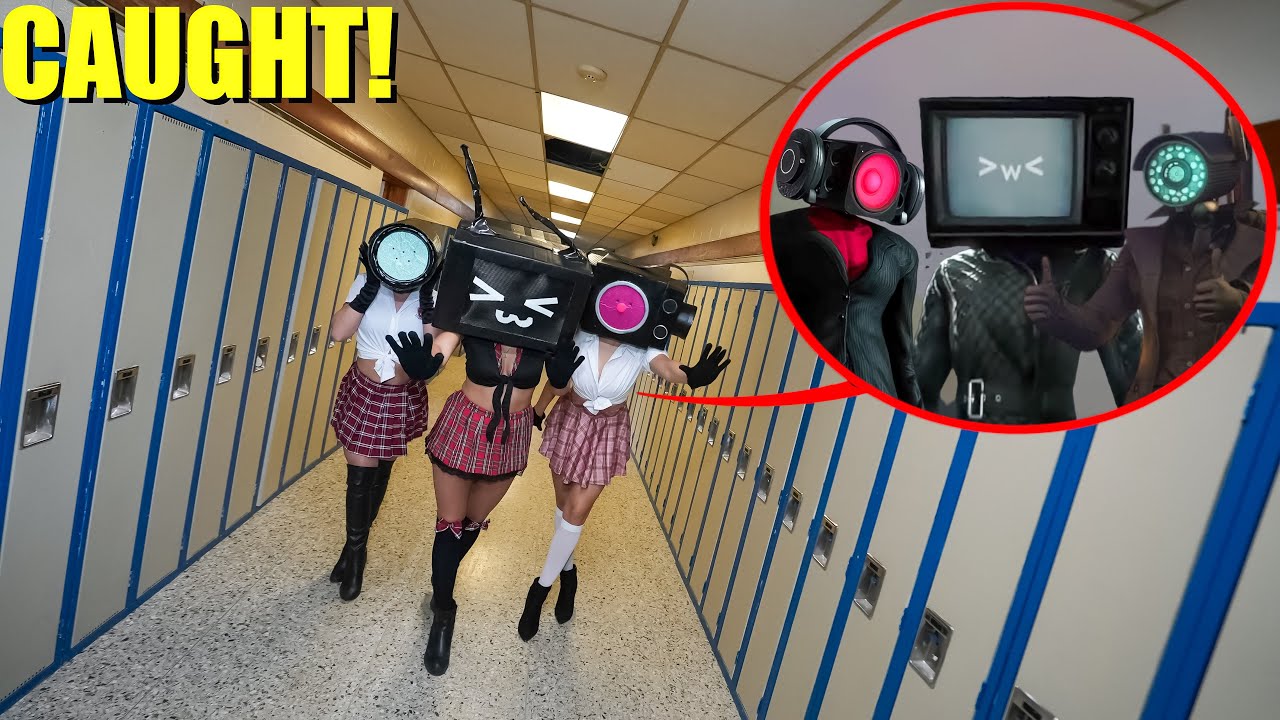 I CAUGHT THE SKIBIDI GIRLS AT SCHOOL IN REAL LIFE! (SKIBIDI MOVIE ...
