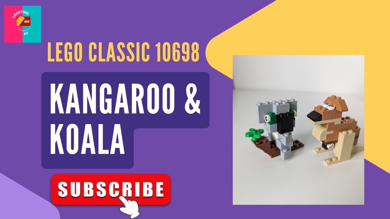 Lego Classic Kangaroo & Koala #classic 10698 - YouTube