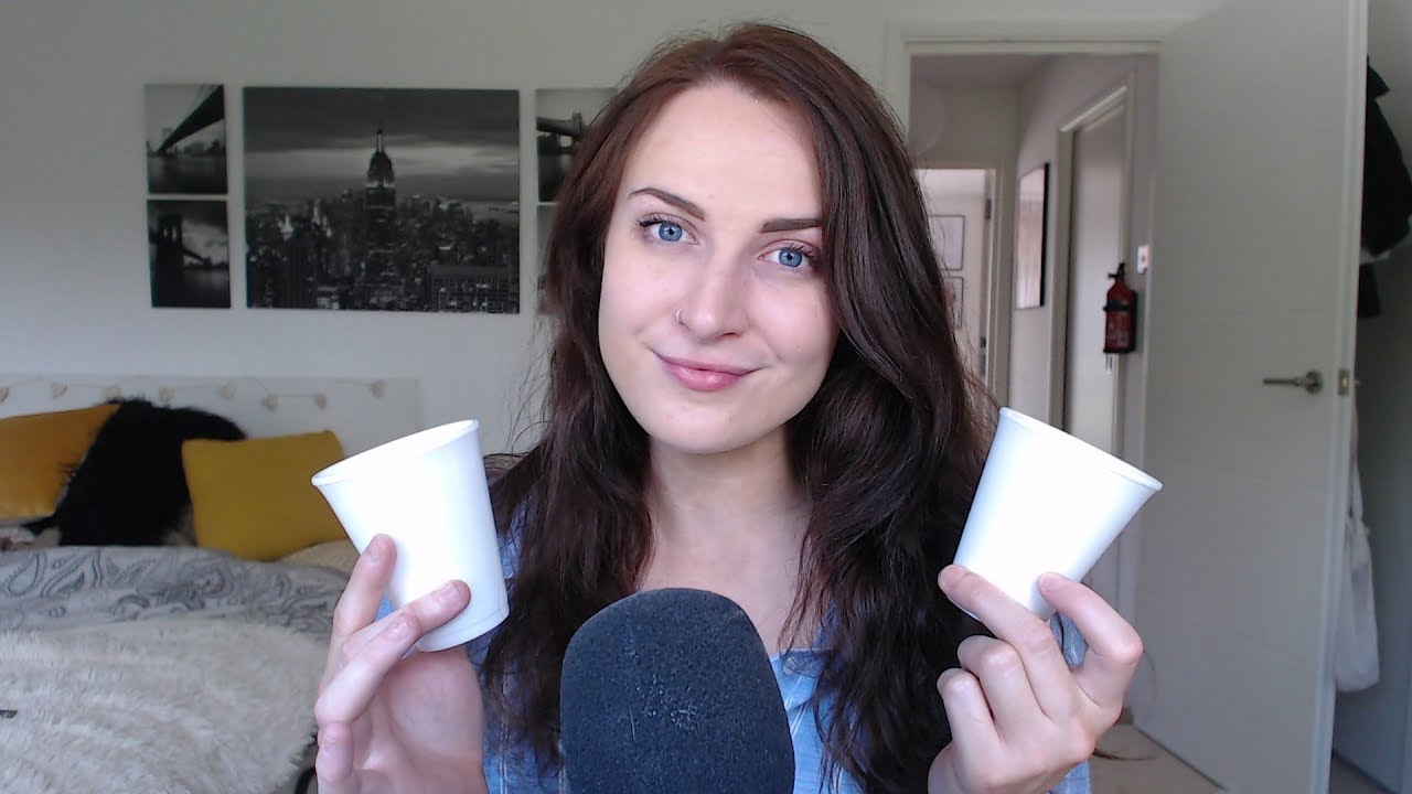 ASMR Polystyrene Cups Req - YouTube