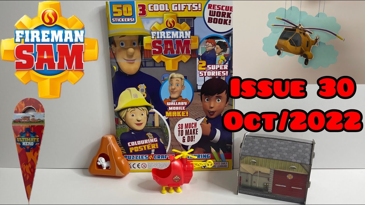 Fireman Sam magazine, issue 30 Oct/2022 with volcano rescue set! 🌋 ...