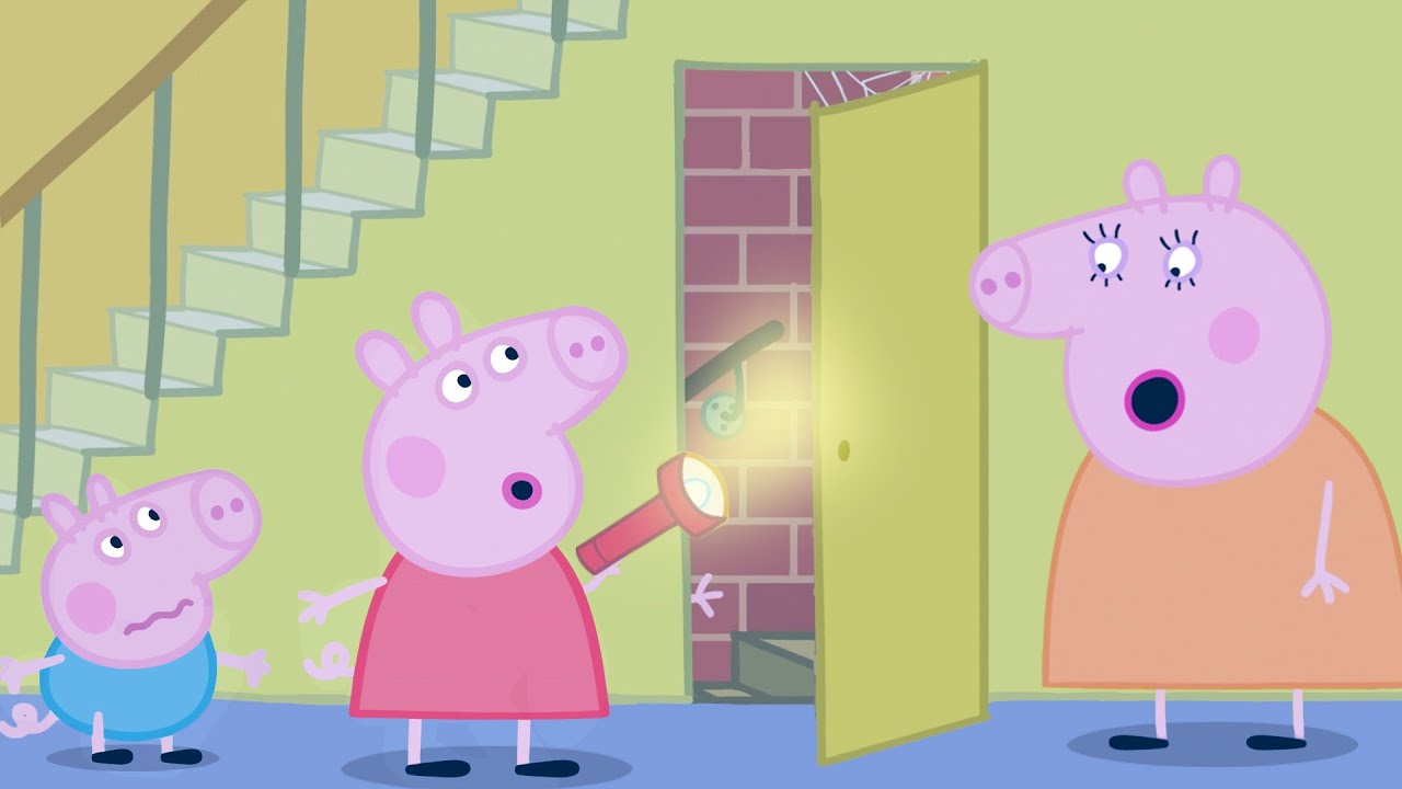 Peppa Pig Finds a SCARY Secret Door 👻Peppa& George: The Power Cut ...
