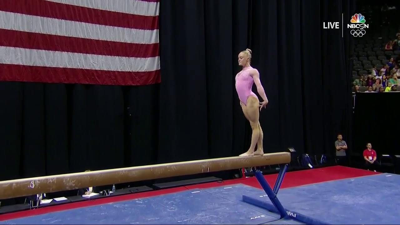 Riley McCusker Beam 2019 US Gymnastics Championships Day 1 60fps - YouTube