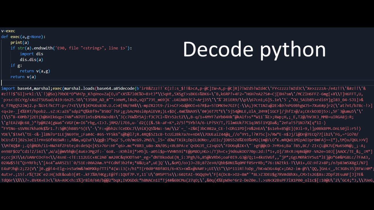Học Decode Crack Python Tập 1 - Decode Các Dạng Encode Python Cơ Bản ...