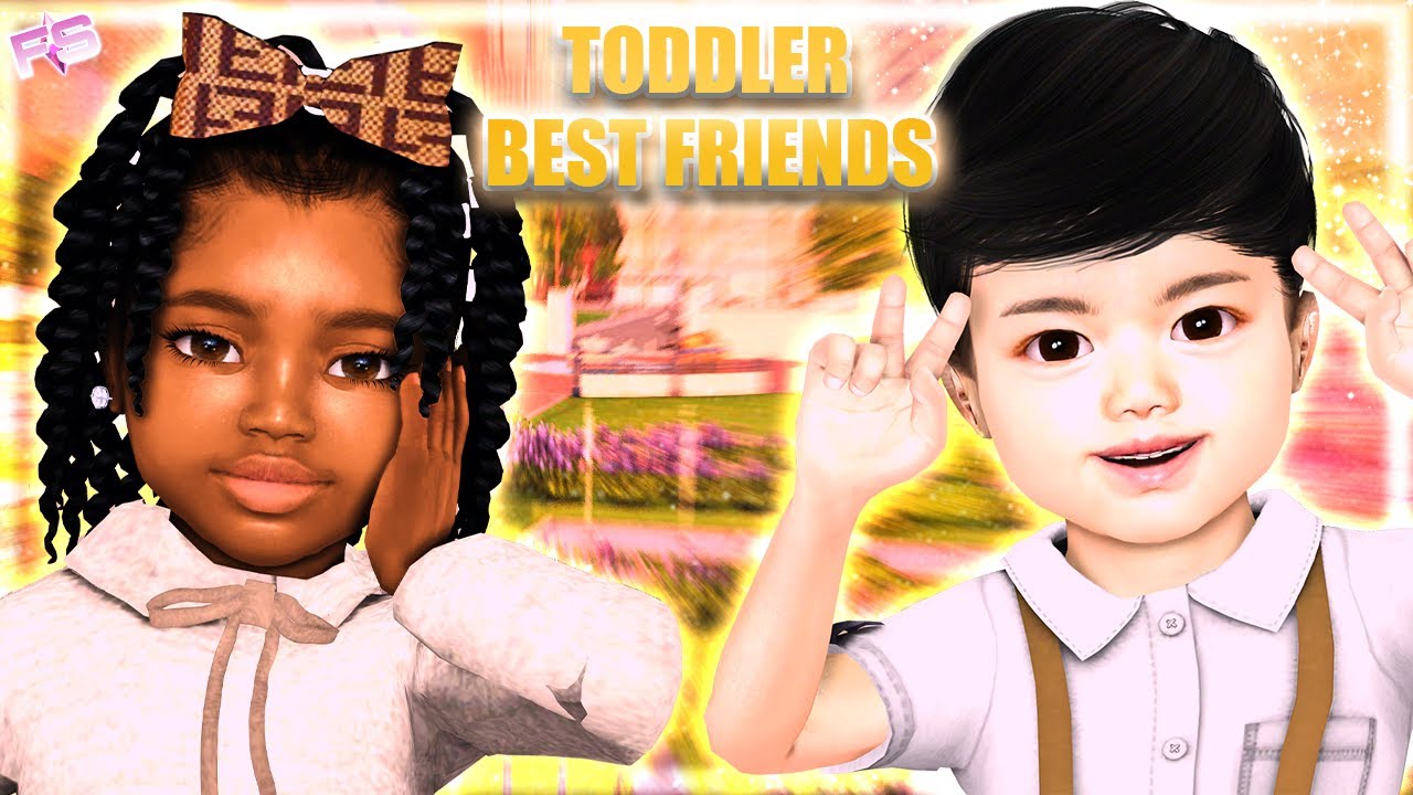Toddler Best Friends 🧡 - CC FOLDER & SIM DOWNLOAD | Sims 4 CAS - YouTube