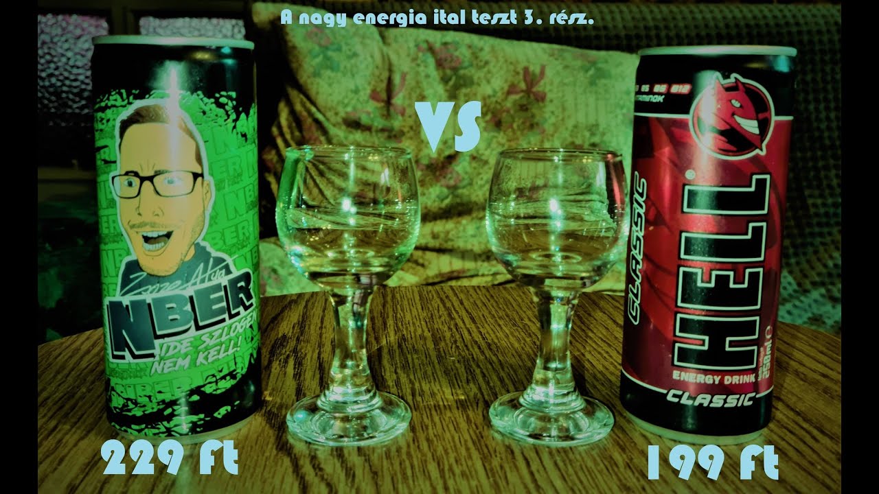 A nagy energiaital teszt||--|| Hell Classic VS Nber Energy drink - YouTube