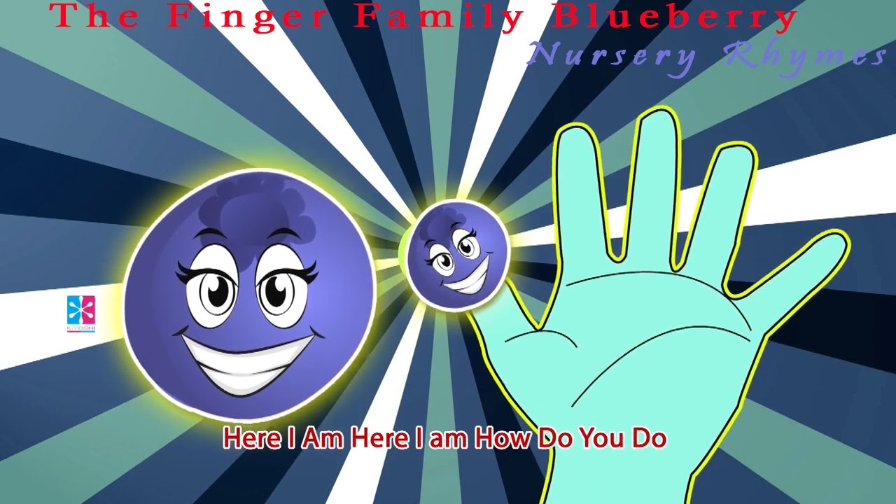 The Finger Family Blueberry || Finger Family Nursery Rhymes & Songs For ...
