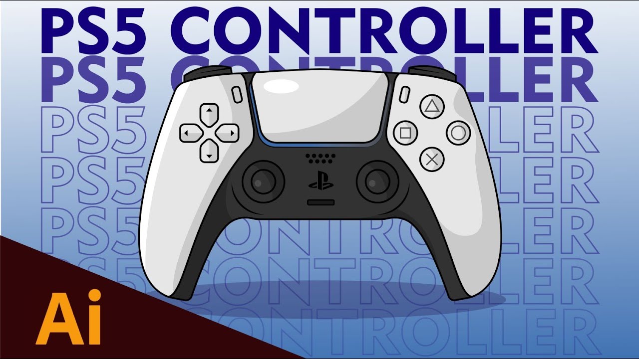Adobe Illustrator : Create Vector PlayStation 5 Controller | Seemant ...