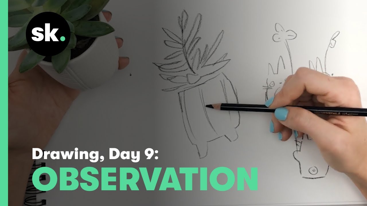 30-Day Drawing Challenge | Day 9: Practice Observation While Drawing ...