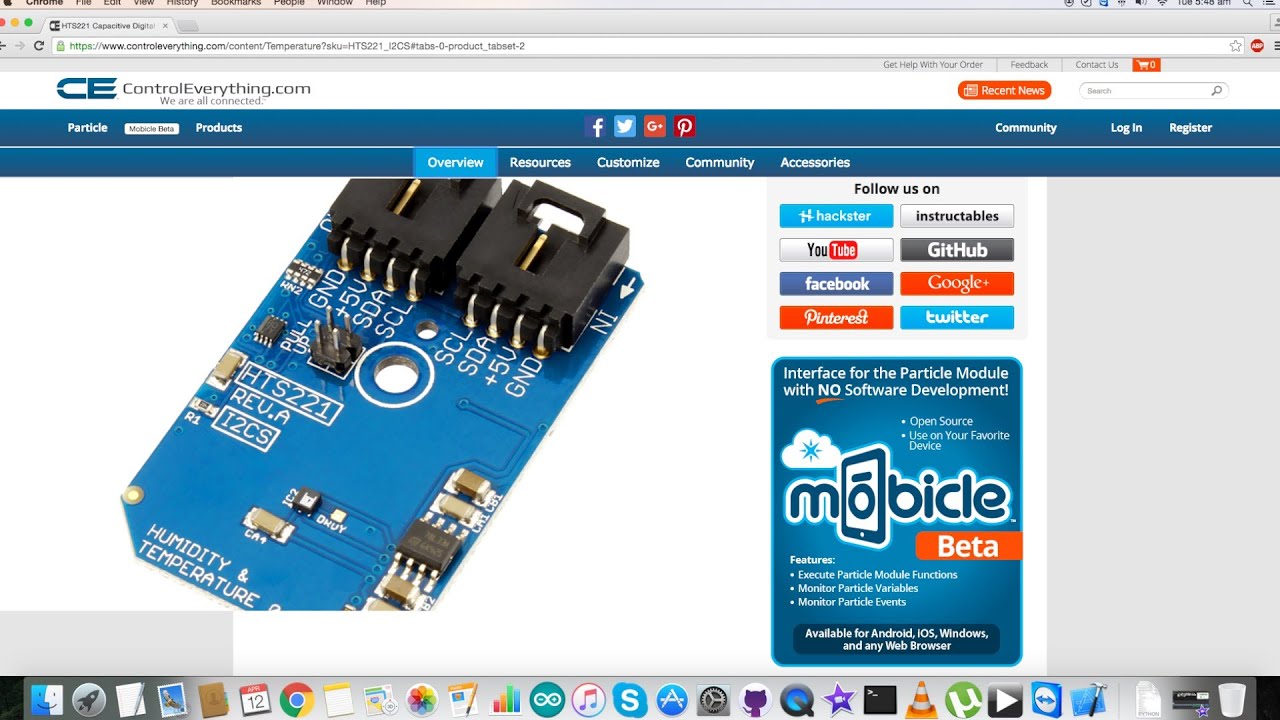 Raspberry Pi HTS221 Relative Humidity and Temperature Sensor Python ...