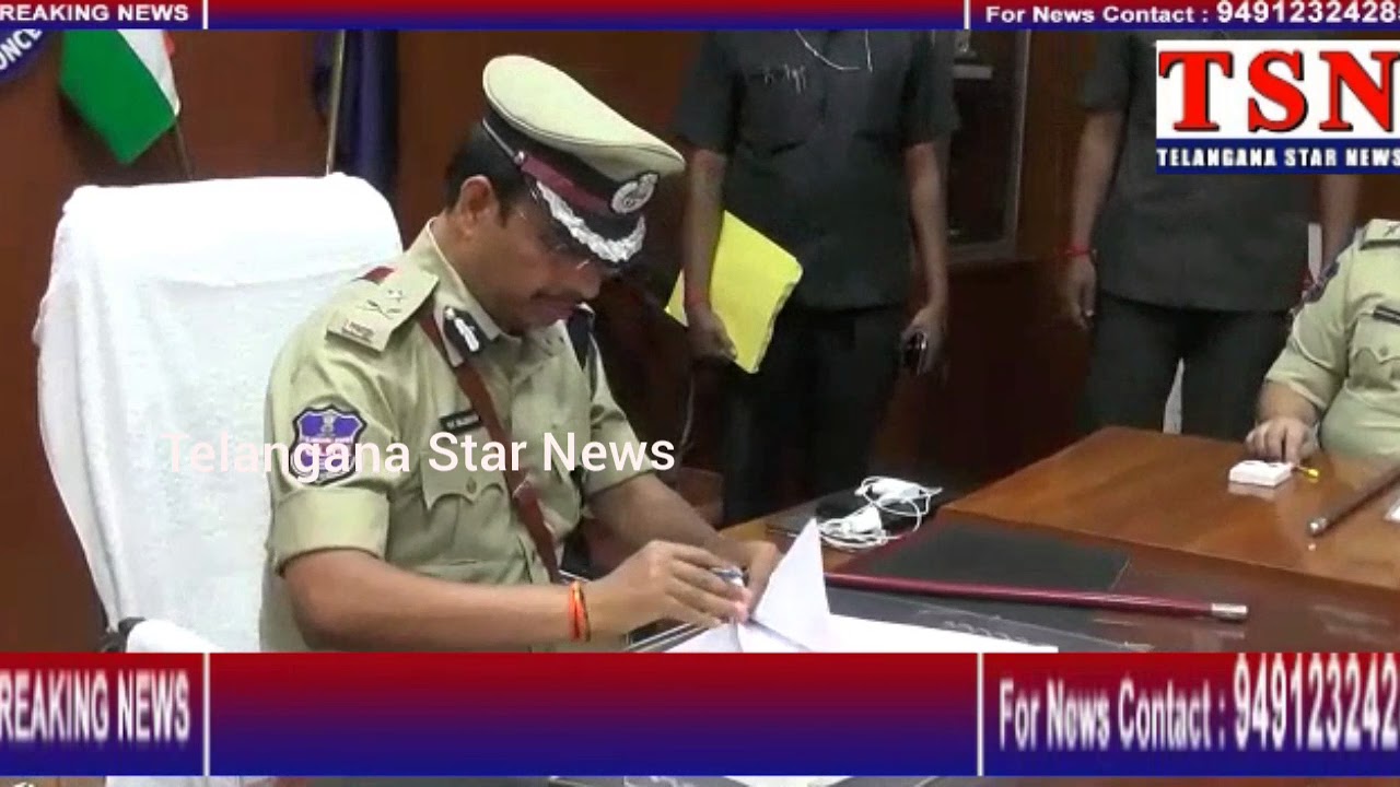 Cyeberabad New Commisnior Mr V C Sajjanar IPS Taking Charge - YouTube