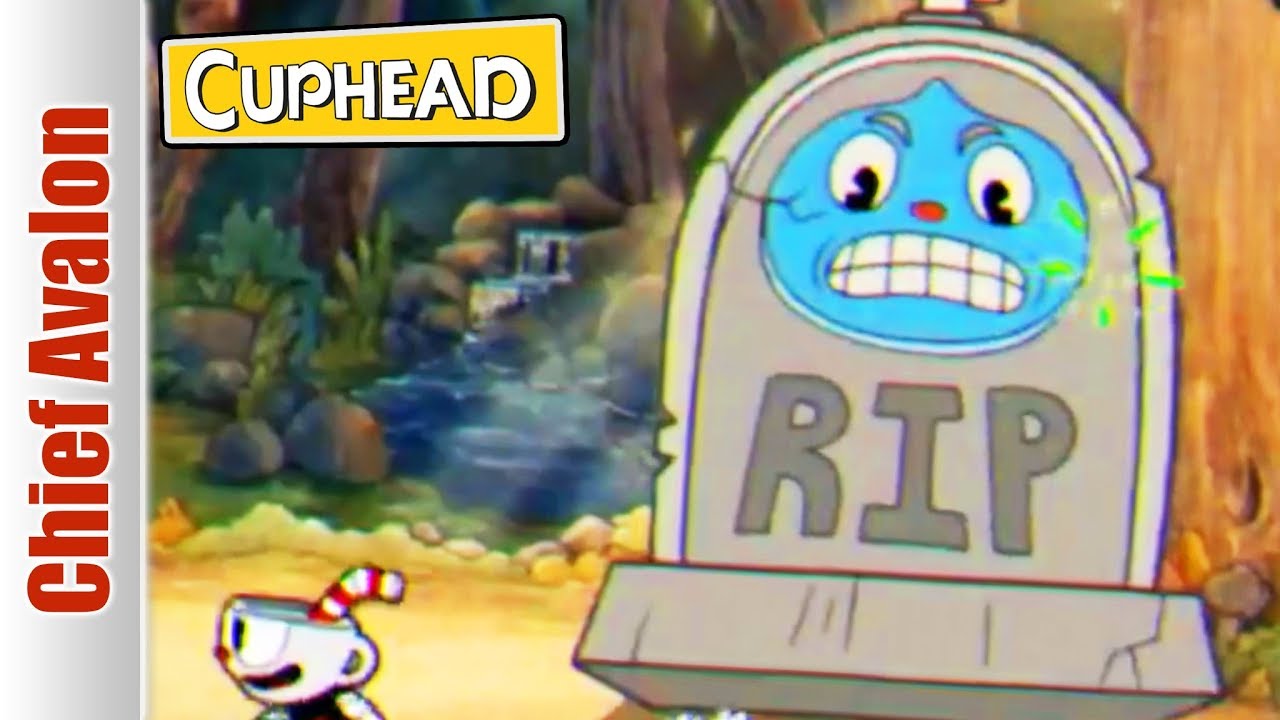CUPHEAD: BLUE BALL BOSS FIGHT - RUSE OF AN OOZE (REGULAR) - WORLD 1 ...