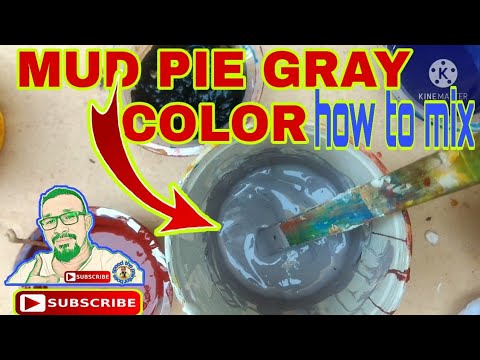 paano magtimpla ng mud pie gray color/how to mix mud pie gray color ...