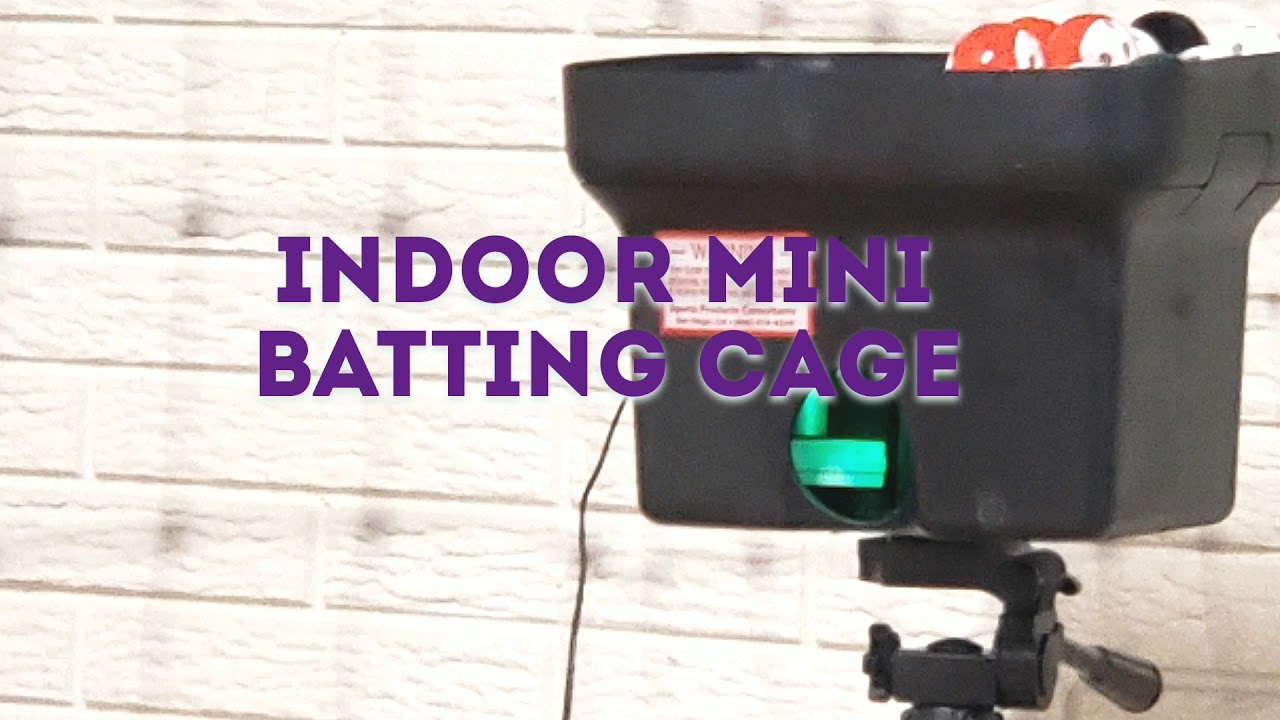 Personal Pitcher - Indoor Mini Batting Cage - YouTube