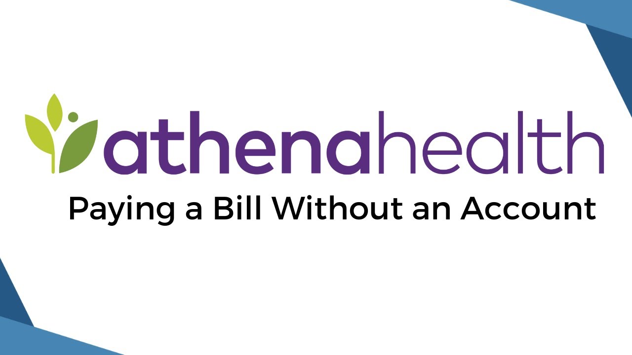 Paying a Bill Without an Athena Health Account: Athena Health Portal ...