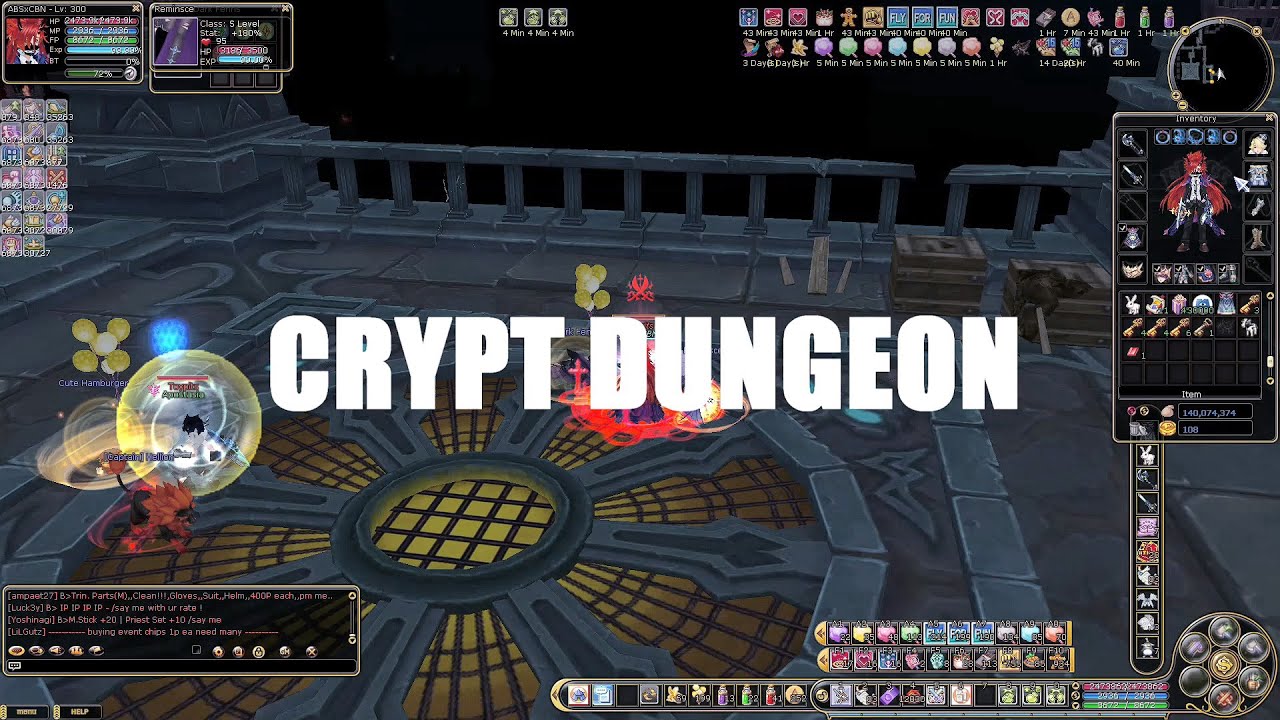 Insanity Flyff CRYPT Dungeon Run - YouTube