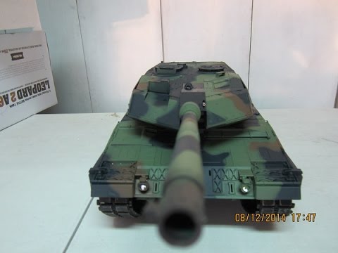 1/16 scale Leopard 2A6 Tank RC testing - YouTube