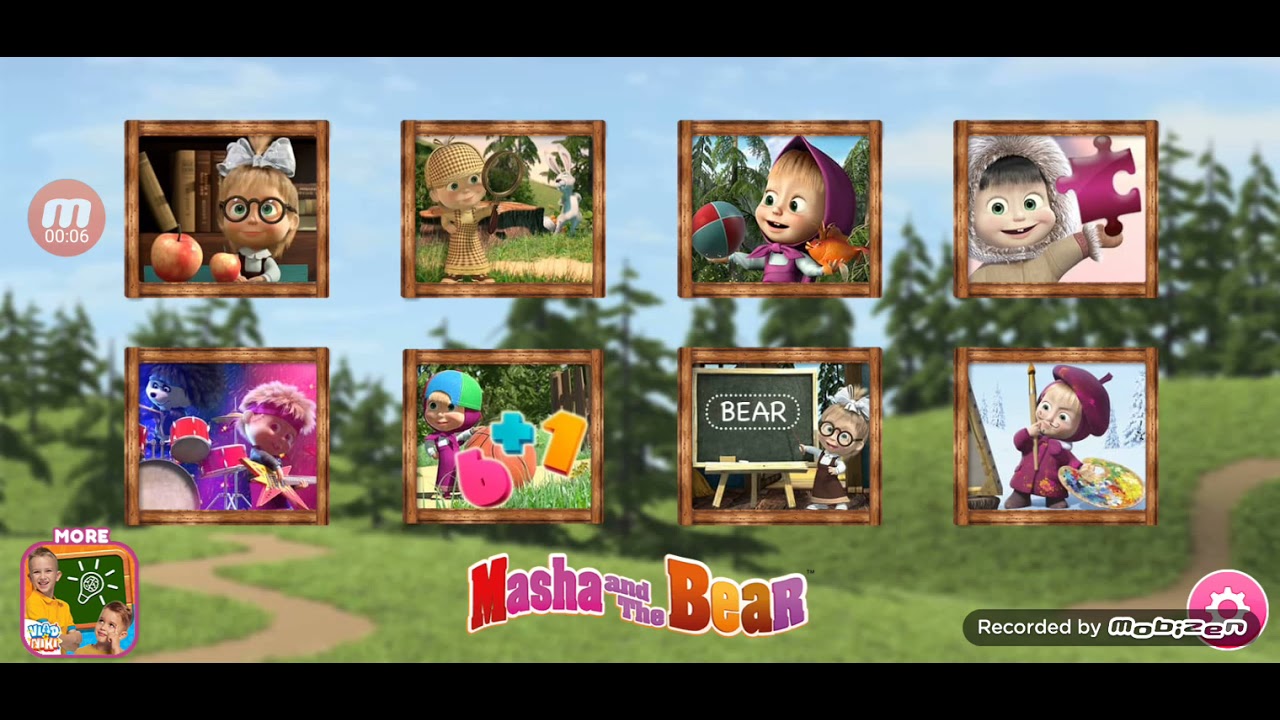 لعبة | Masha and the bear Cartoon Spacetoon game - YouTube