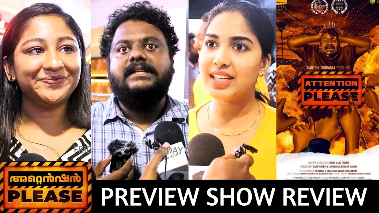 Attention Please Movie Preview Show Review | Vishnu Govindhan | Anand ...