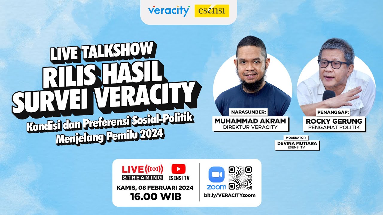 LIVE TALKSHOW RILIS HASIL SURVEI VERACITY - YouTube